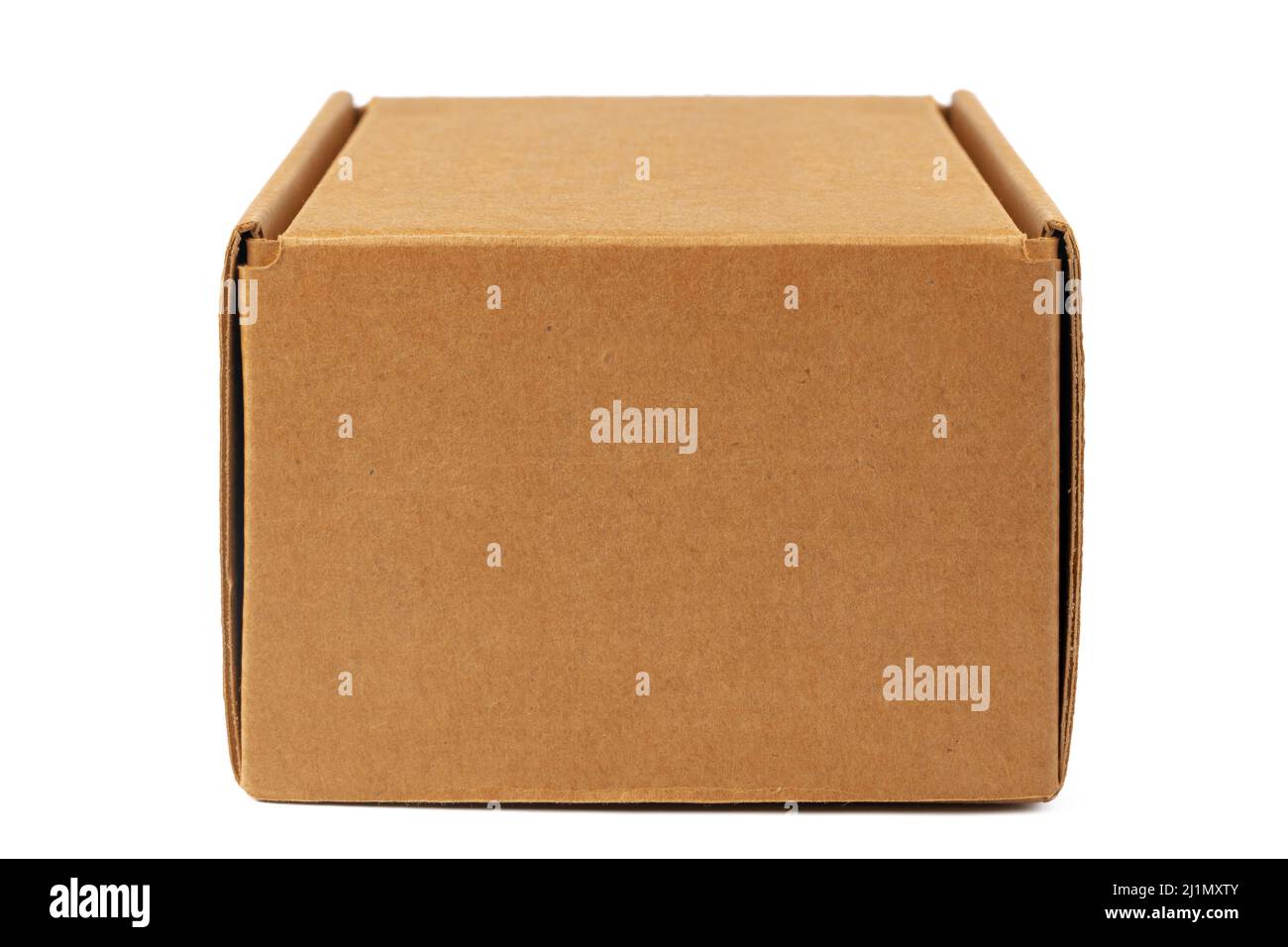 Brown cardboard box isolated on white background Stock Photo - Alamy