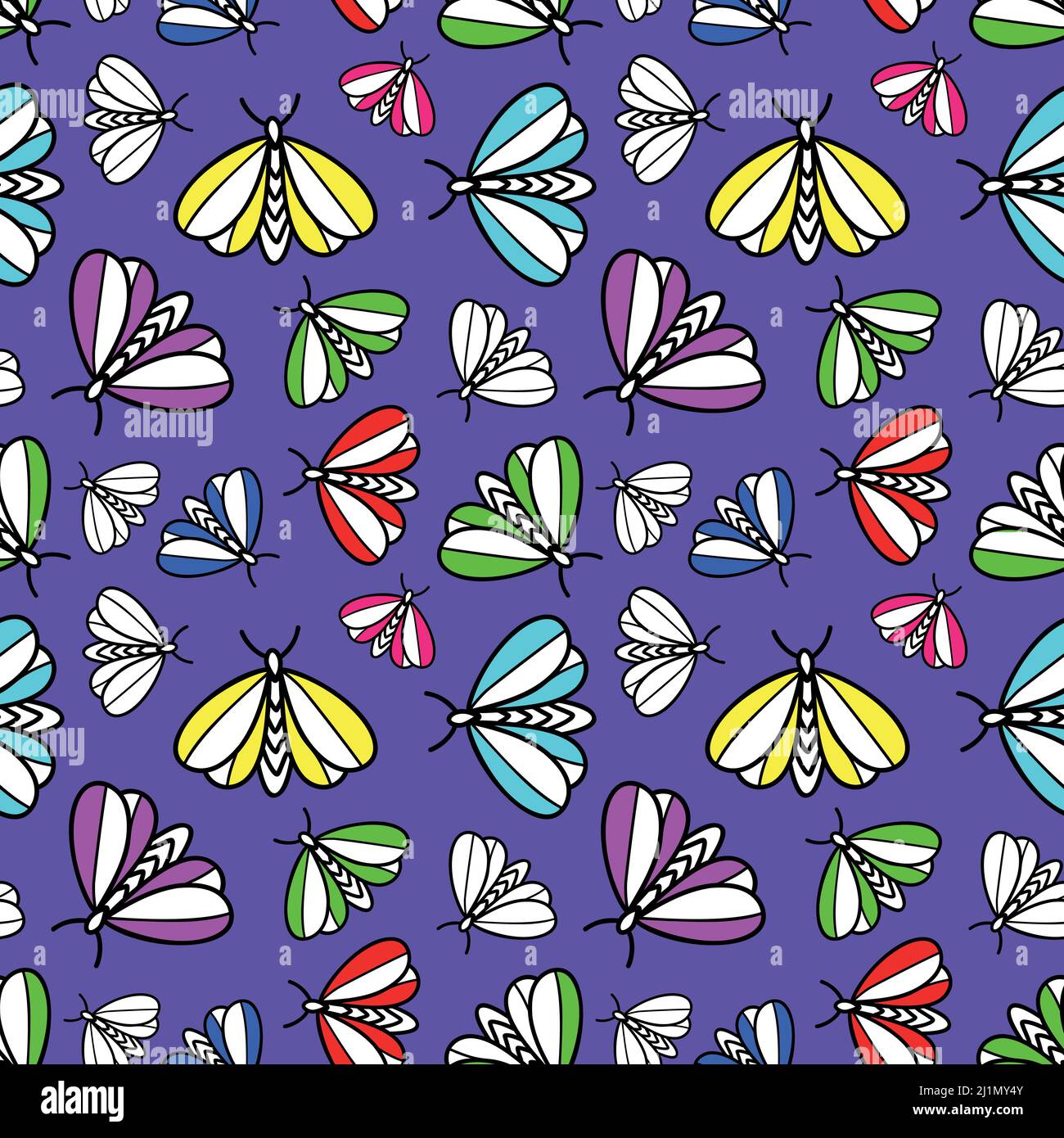 Multicolored moth Stock Vector Images - Alamy