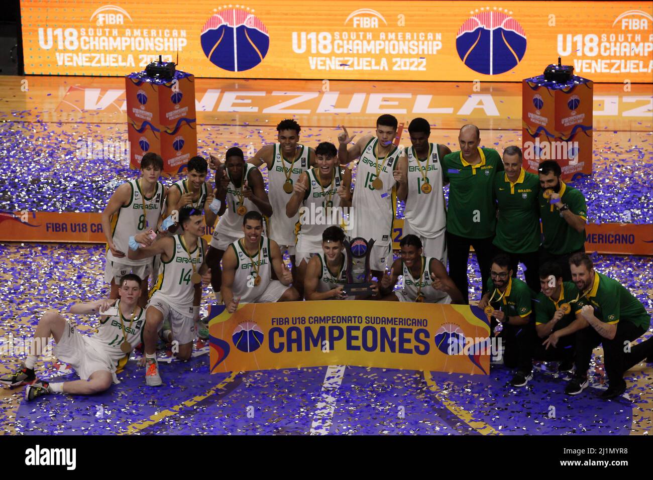 Miranda.VE - MARCH 26,2022 Brazil becomes champion after beating ...