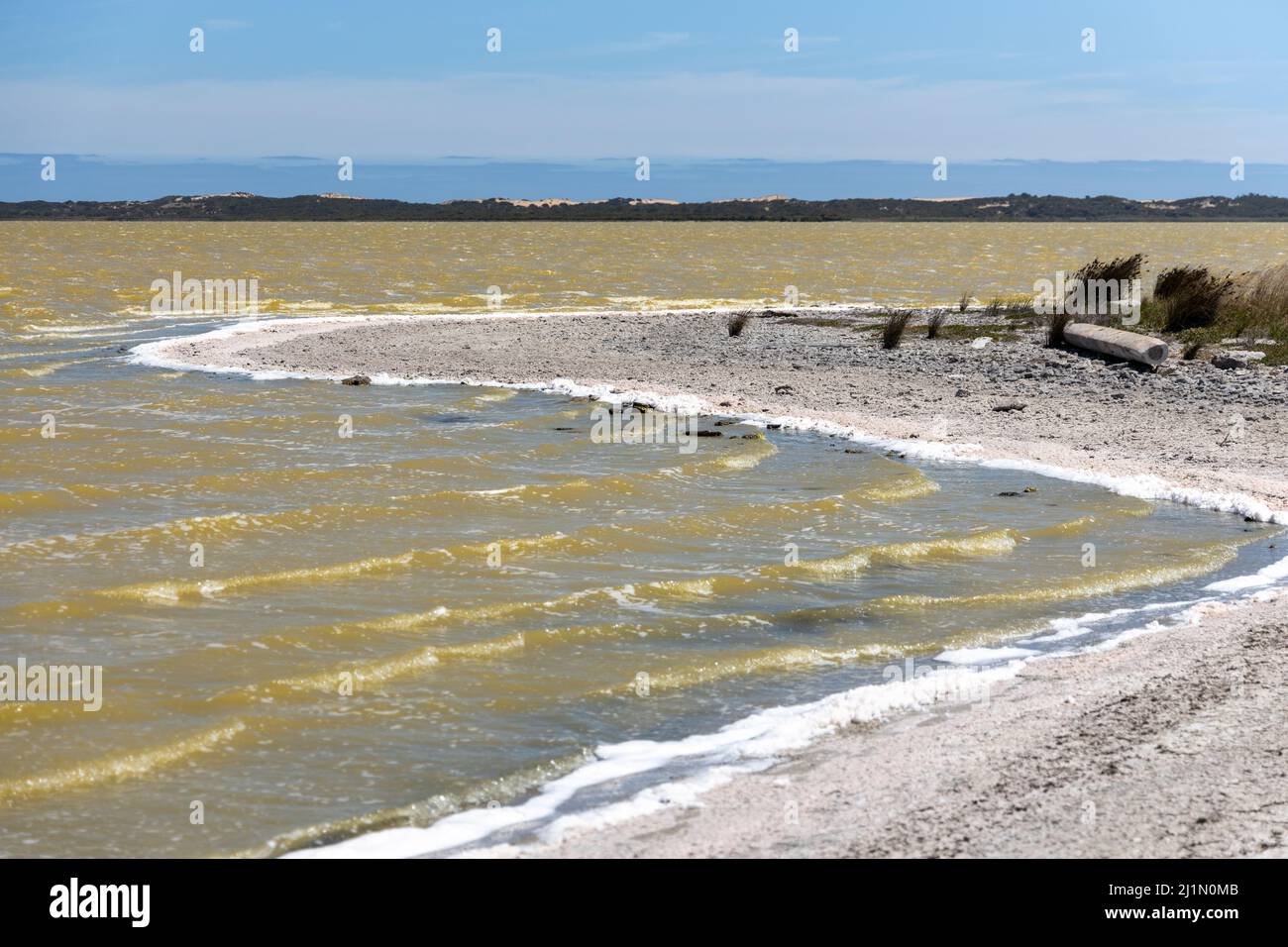 Lake Bonney inlet located in south east south australia on February ...