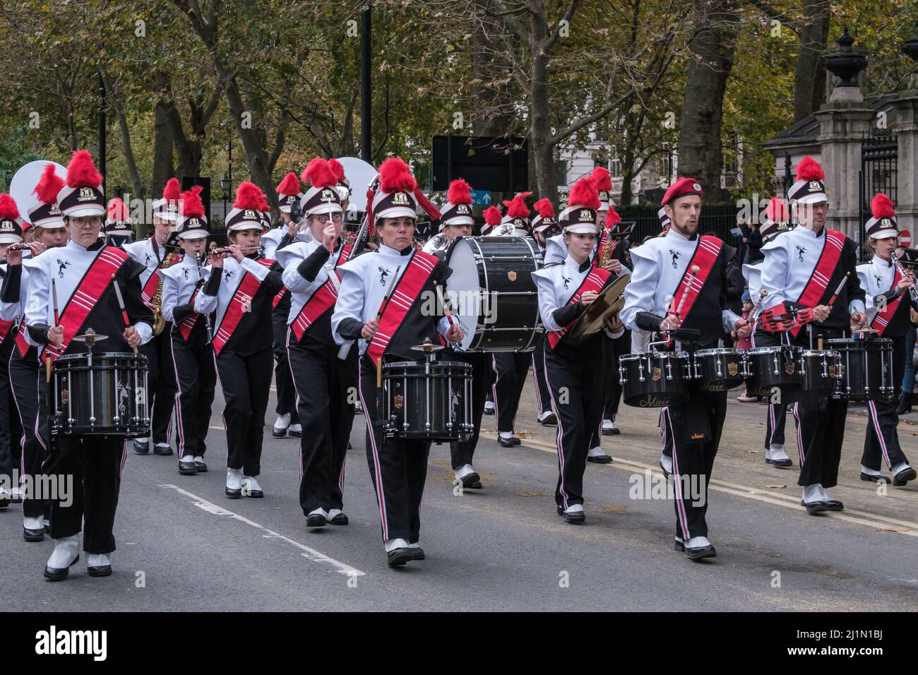 The Hertfordshire Show Band marching in the Lord Mayor’s Show 2021 ...