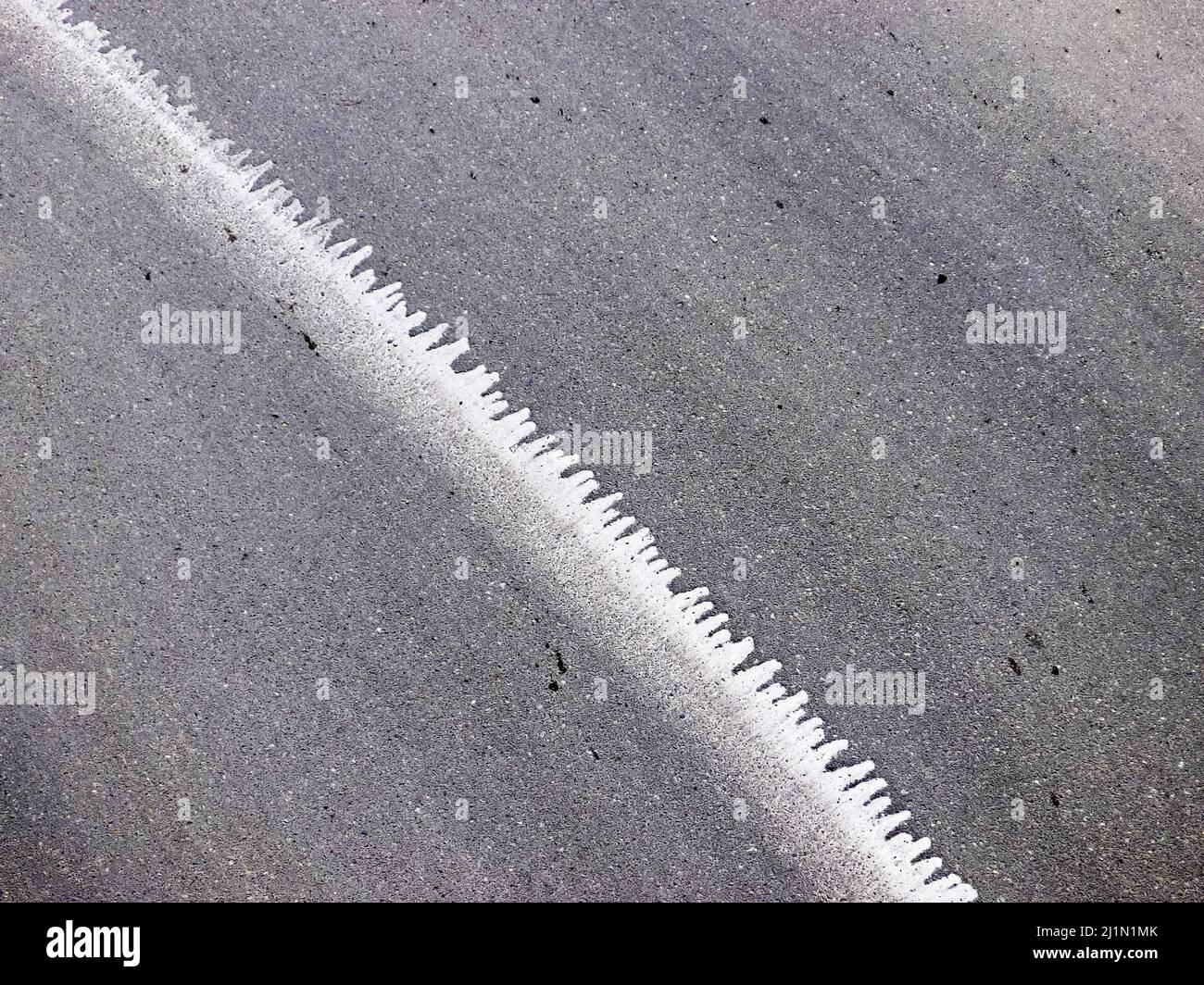 White line on asphalt road Stock Photo - Alamy