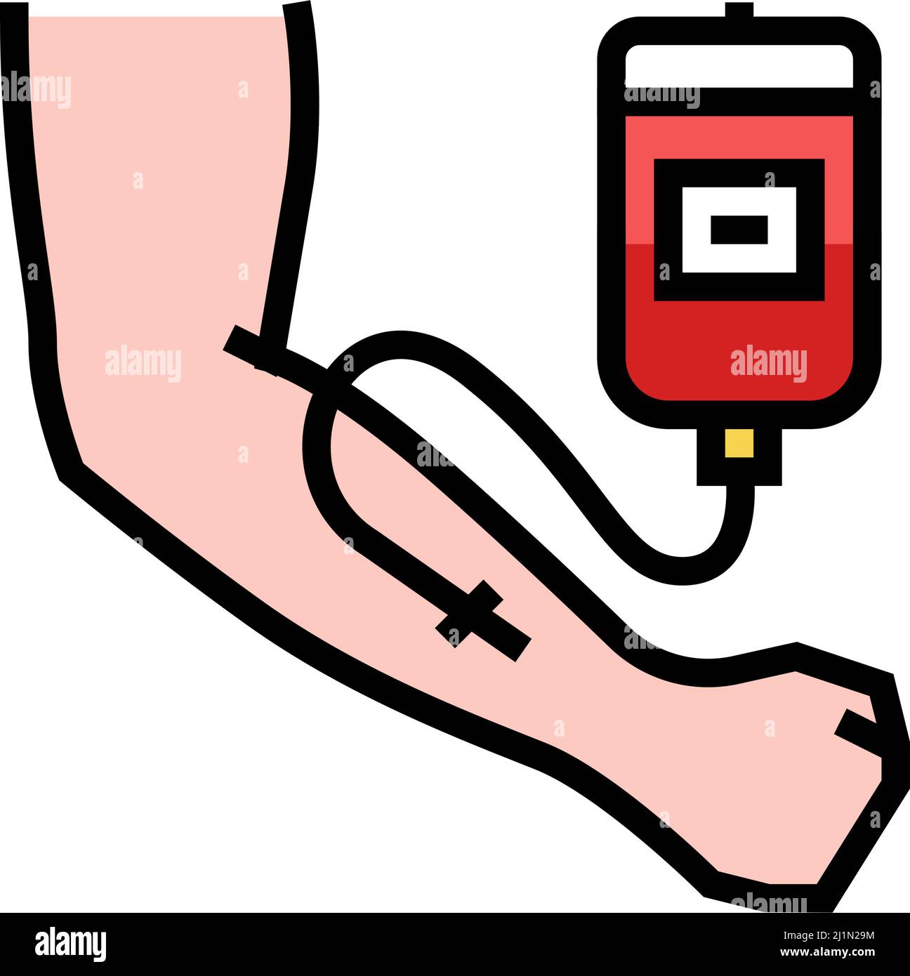 transfusion blood color icon vector illustration Stock Vector Image ...