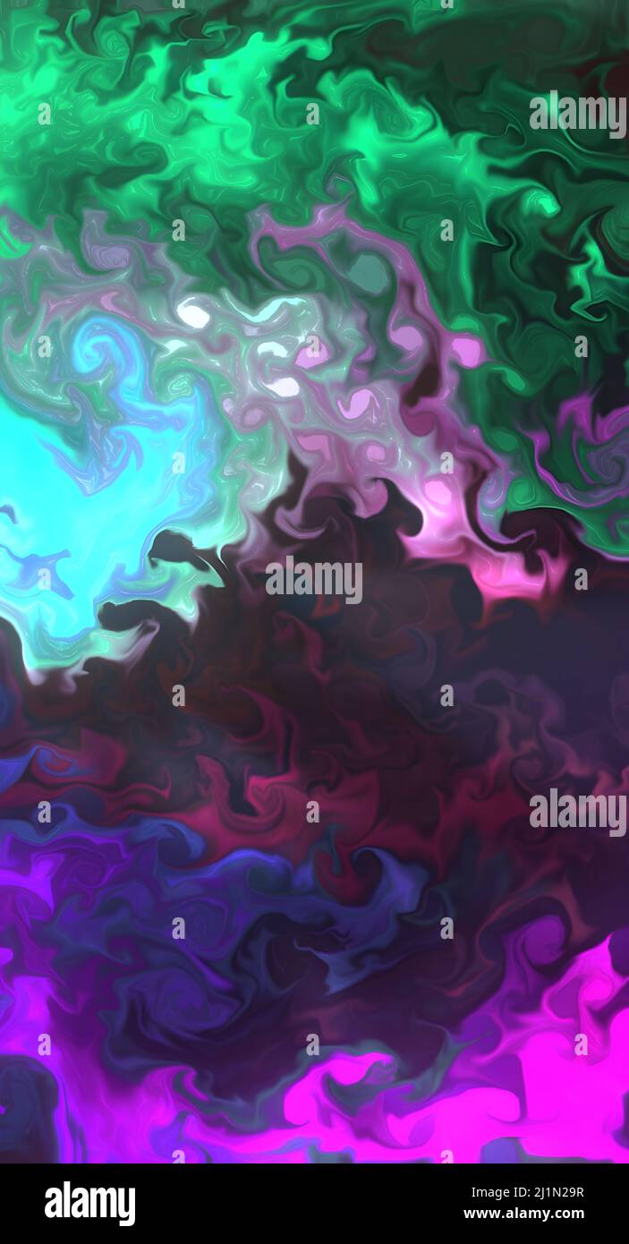 A colorful abstract liquid fluid art, great for backgrounds or ...