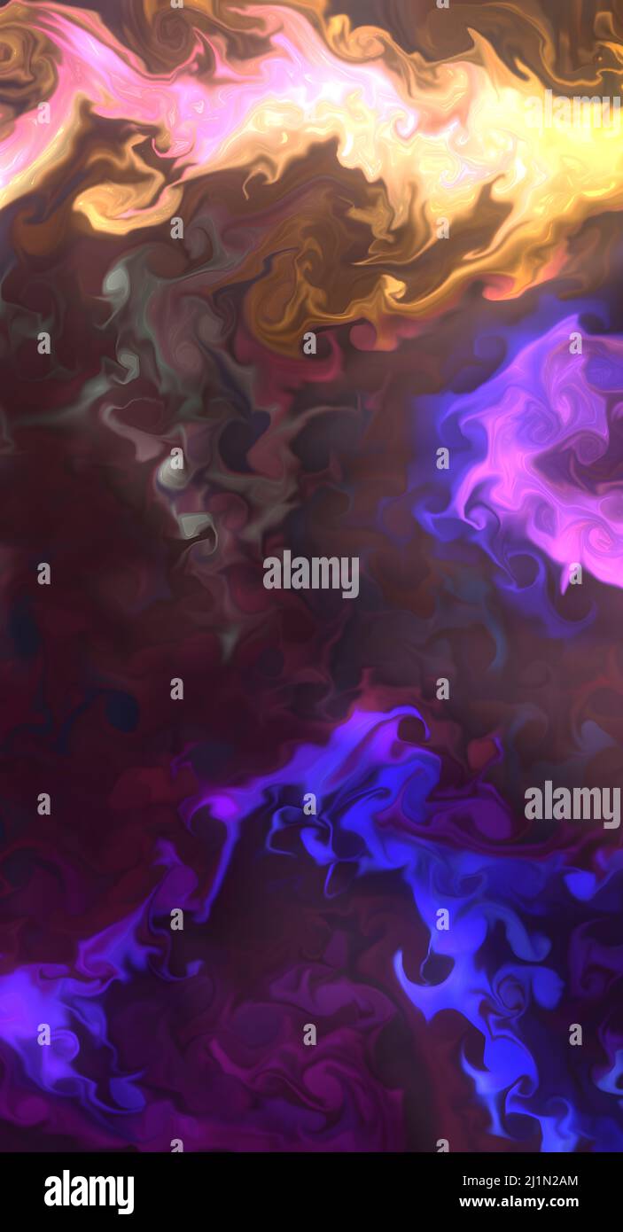 A colorful abstract liquid fluid art, great for backgrounds or ...