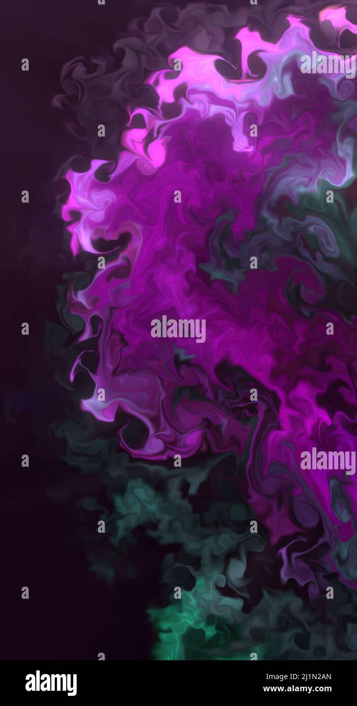 A colorful abstract liquid fluid art, great for backgrounds or ...