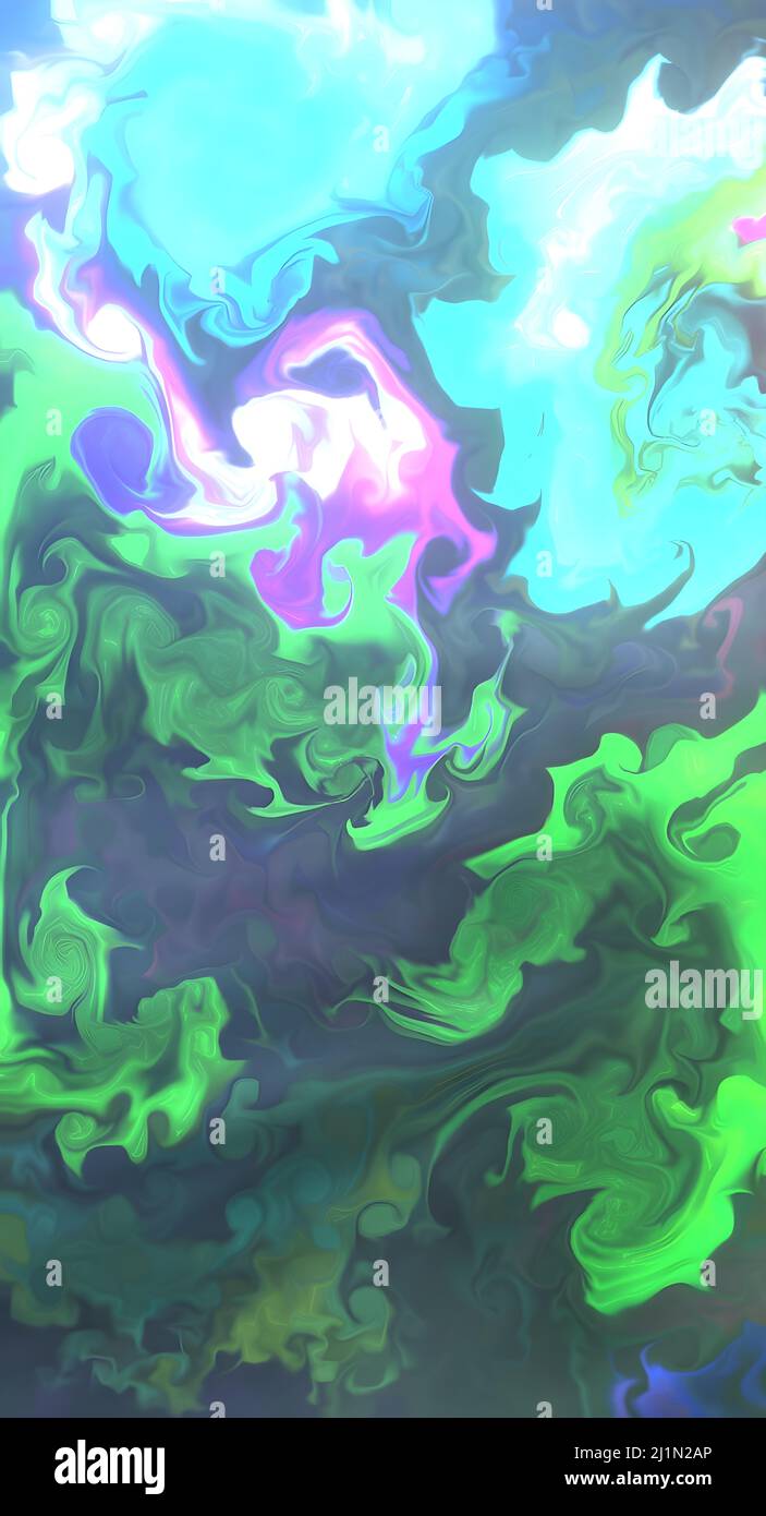 A colorful abstract liquid fluid art, great for backgrounds or ...