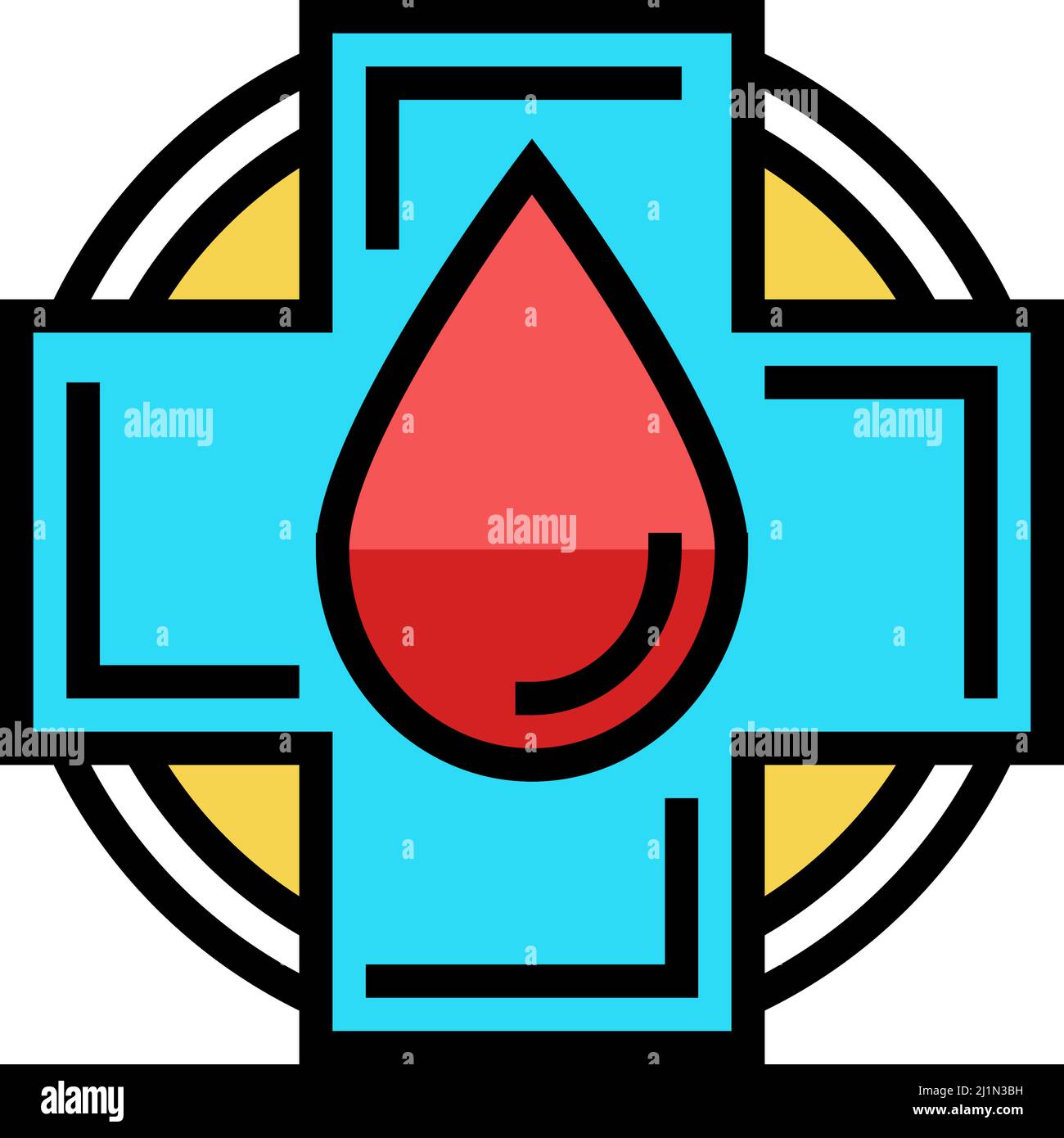 health blood color icon vector illustration Stock Vector Image & Art ...