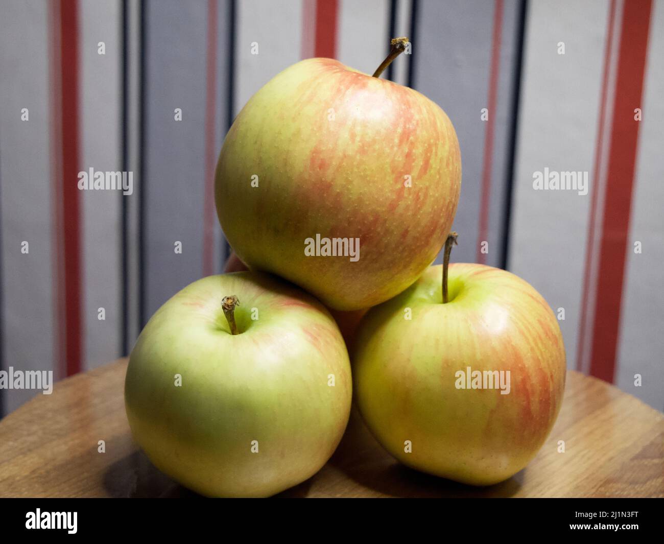 A bunch of gala apples. A few fruits, a close-up shot Stock Photo - Alamy