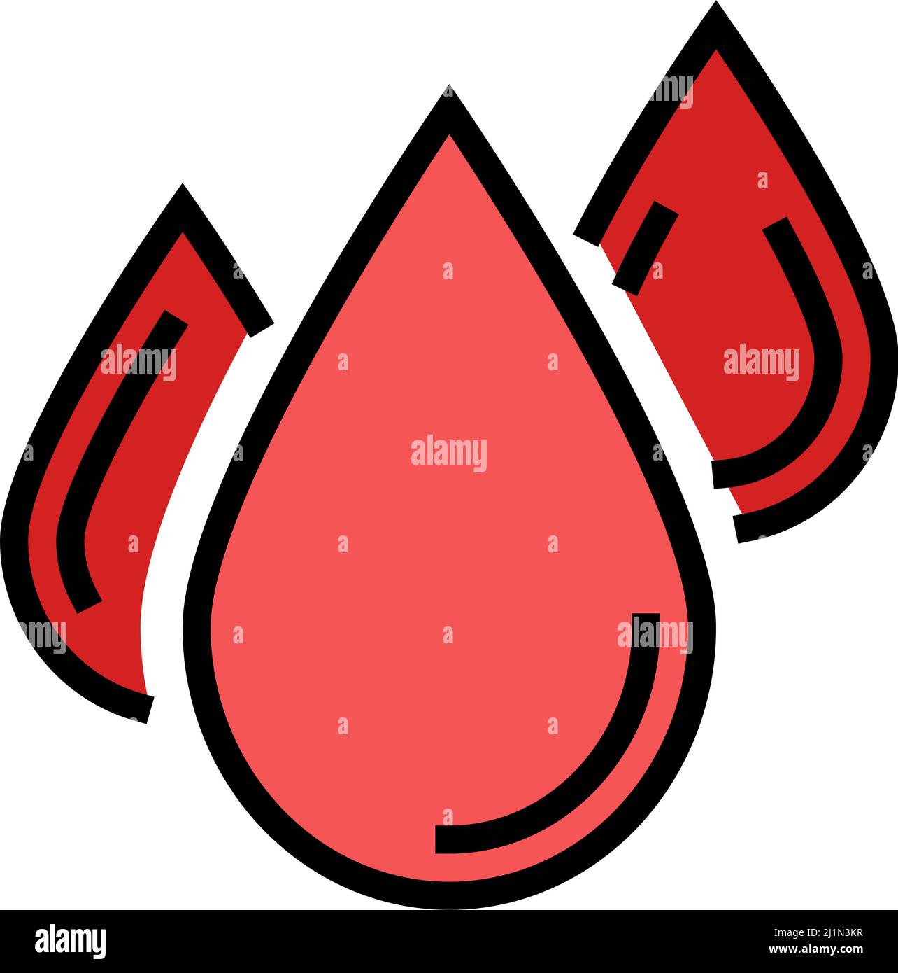drop blood color icon vector illustration Stock Vector Image & Art - Alamy