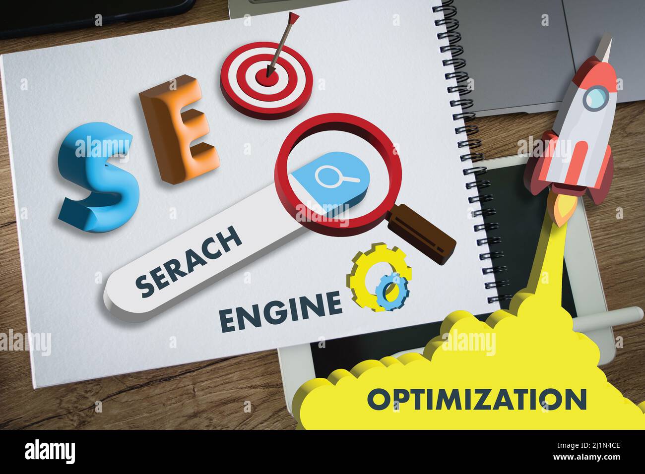 Digital marketing media website ad, email, social network, SEO Concept ...