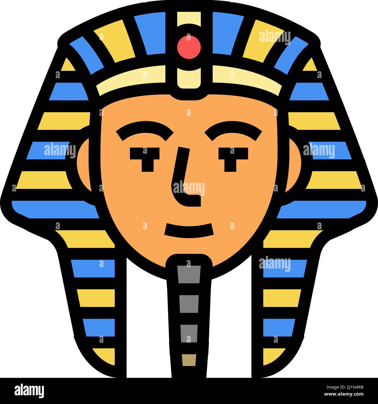 pharaoh egypt color icon vector illustration Stock Vector Image & Art ...