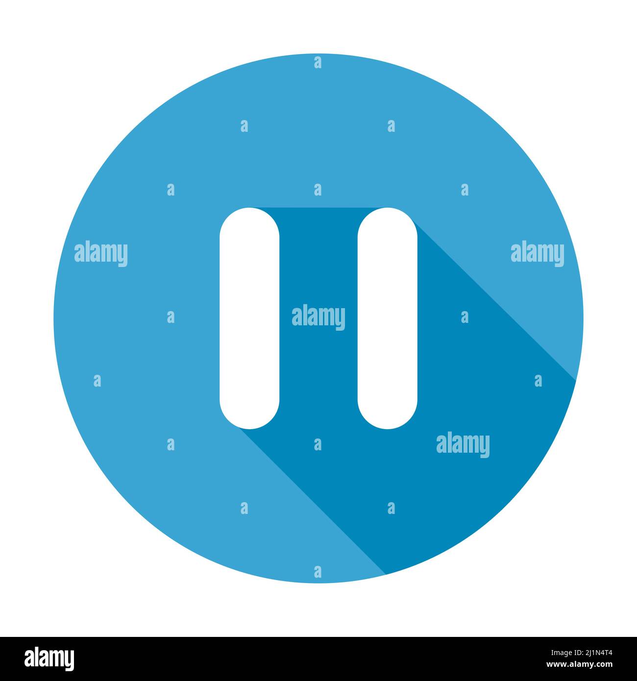 Stop and pause icon, interface media button, internet player video ...