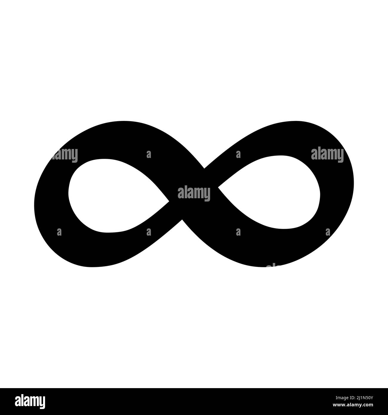 Infinity geometric icon, mathematical tattoo symbol, endless abstract ...