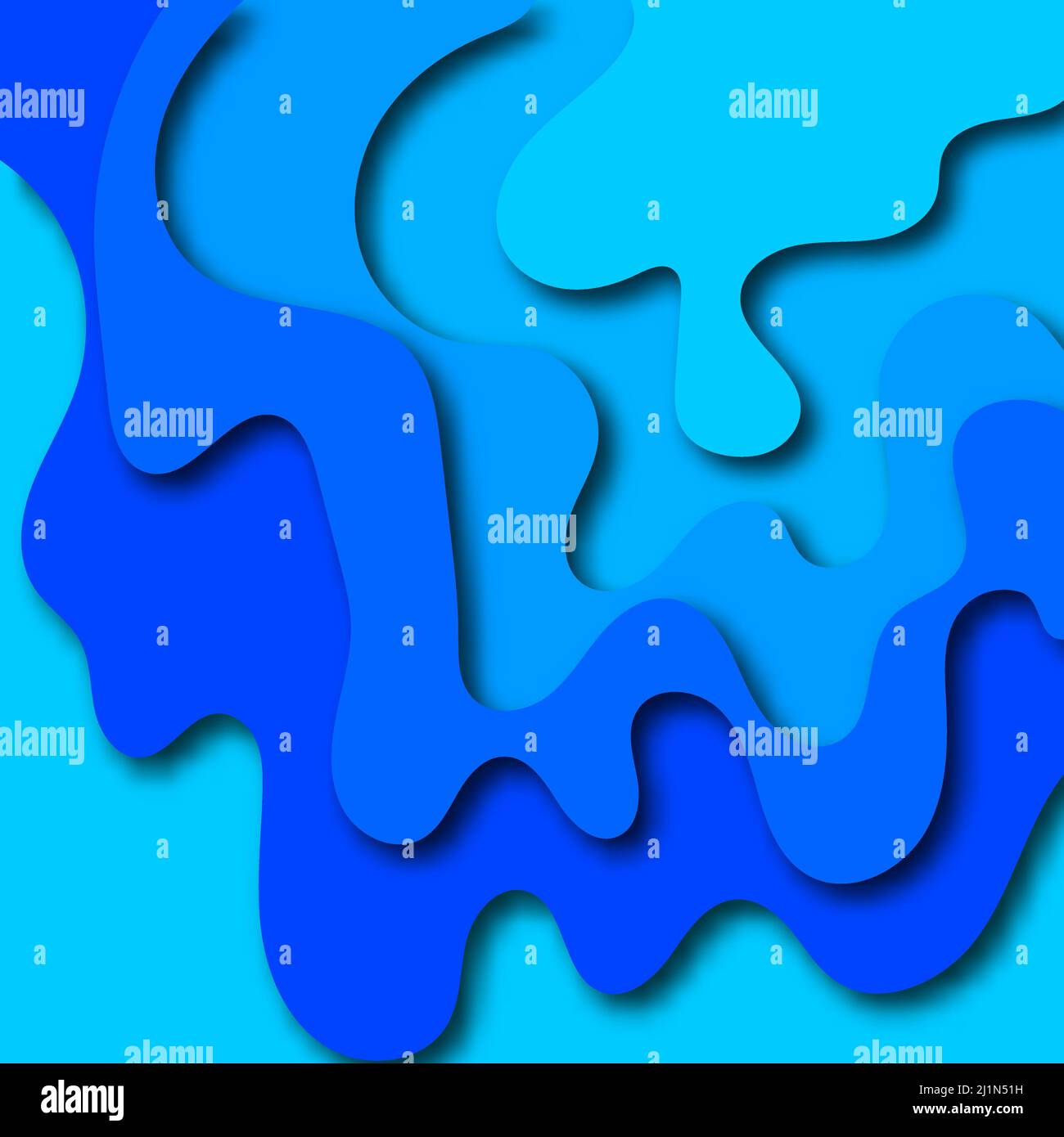 Abstract blue paper cut background. Design element. Presentation ...