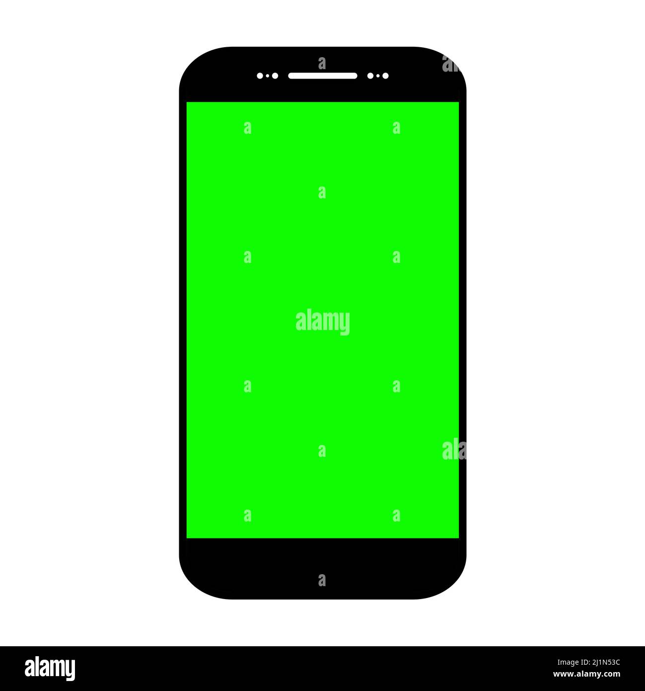 Green screen blank background, empty digital video template mockup ...