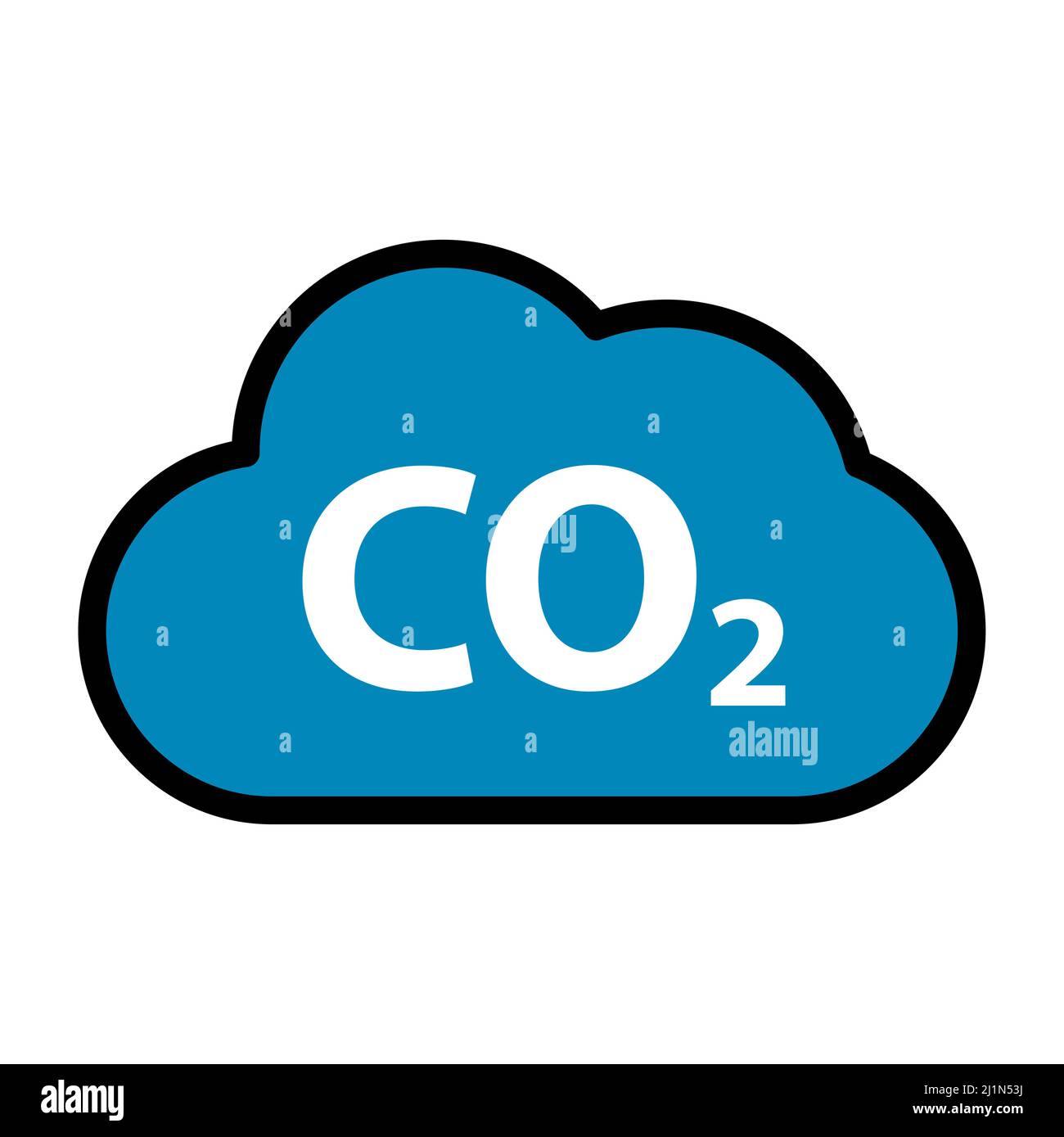 CO2 reduce cloud icon, clean global emission, environment eco design ...