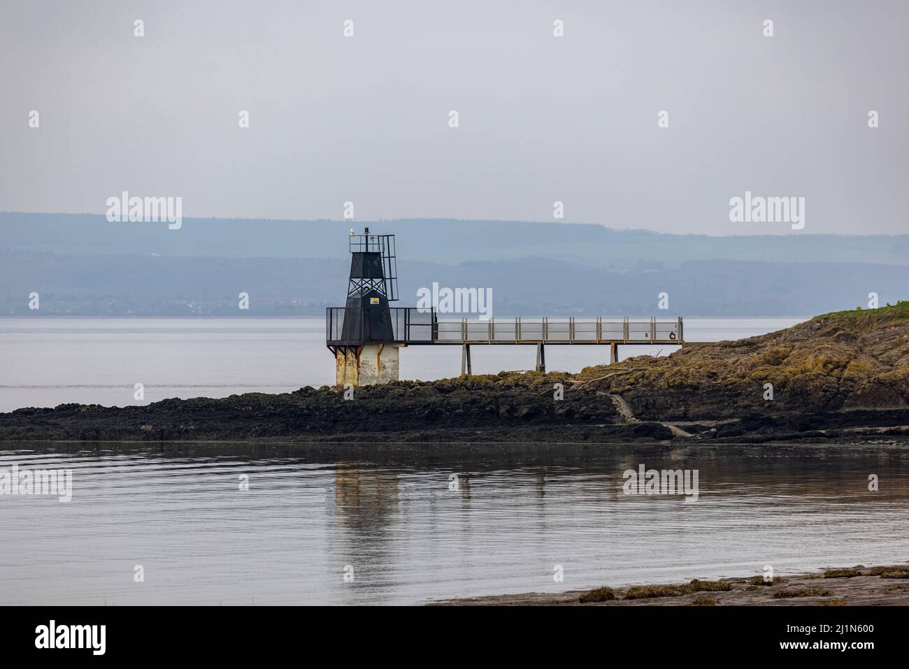 Portishead Battery Point Lighthouse Stock Photo - Alamy