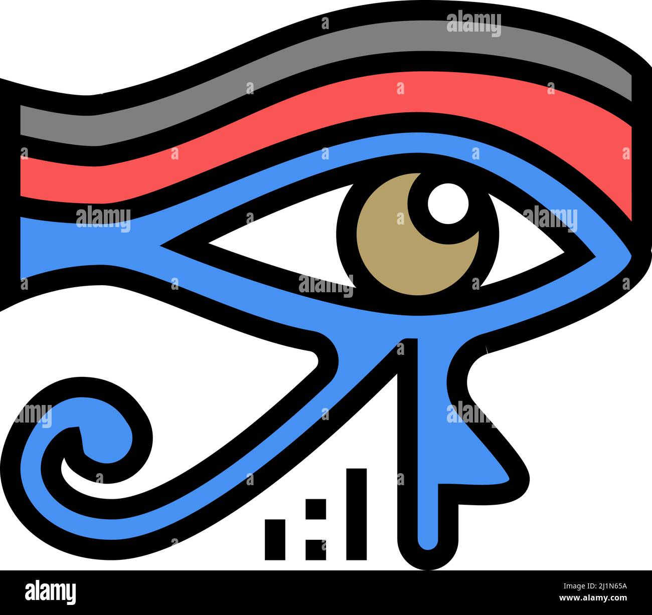 Eye egypt color icon Stock Vector Images - Alamy