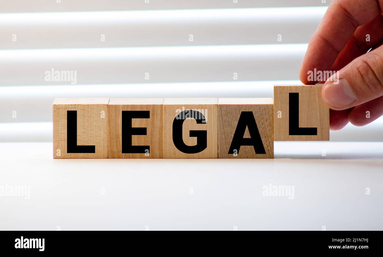 Legal word hi-res stock photography and images - Alamy