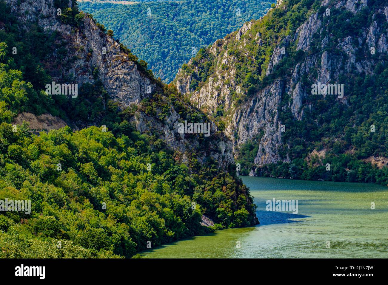 View at Danube gorge at Djerdap in Serbia Stock Photo - Alamy