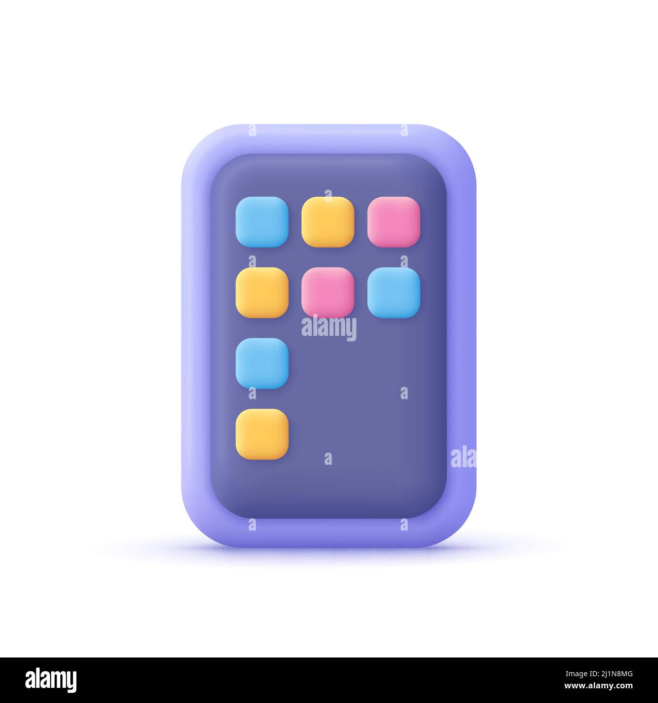 Mobile or smartphone device with application buttons.Mobile app ...