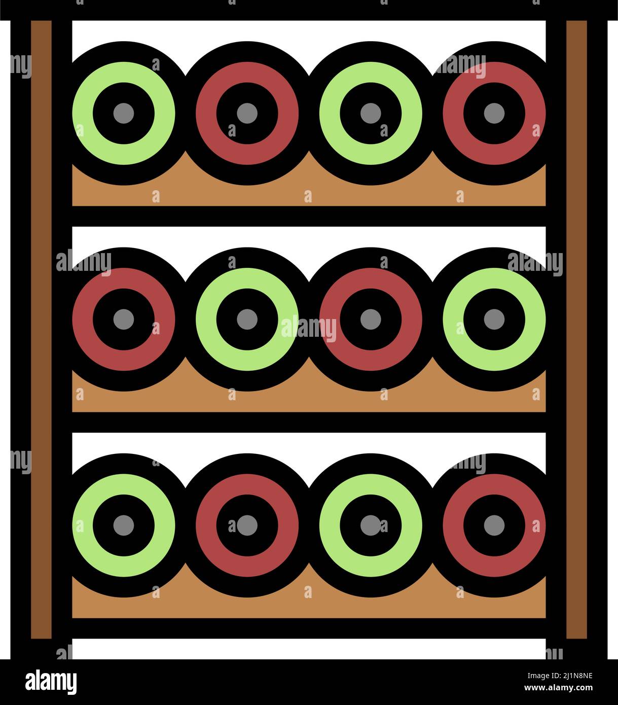 wine rack color icon vector illustration Stock Vector Image & Art - Alamy