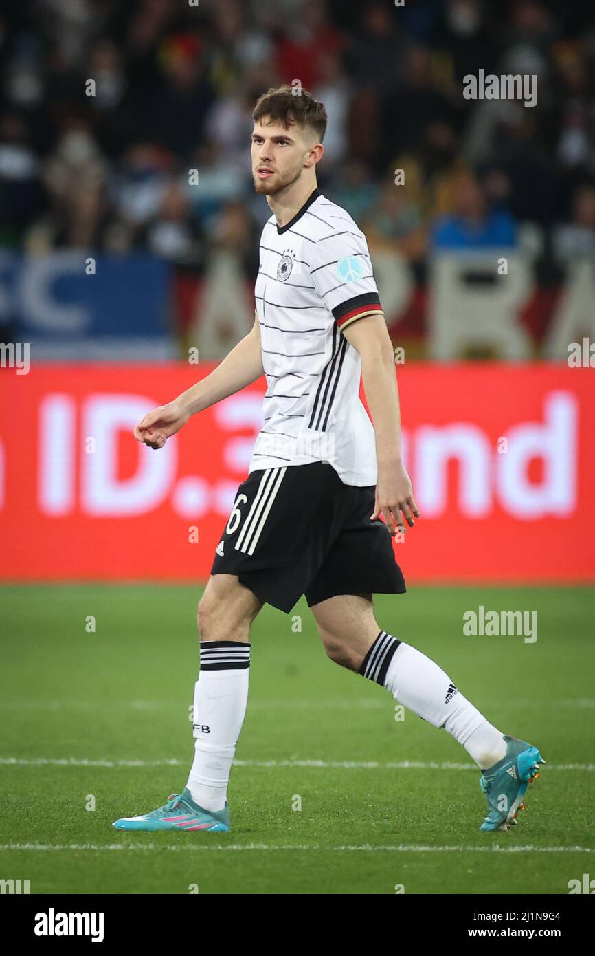 26 March 2022, Baden-Wuerttemberg, Sinsheim: Soccer: internationals ...