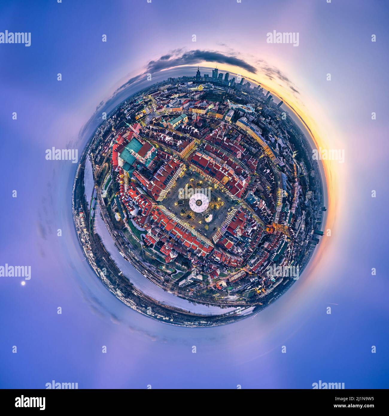 Downtown rooftop 360 hi-res stock photography and images - Alamy