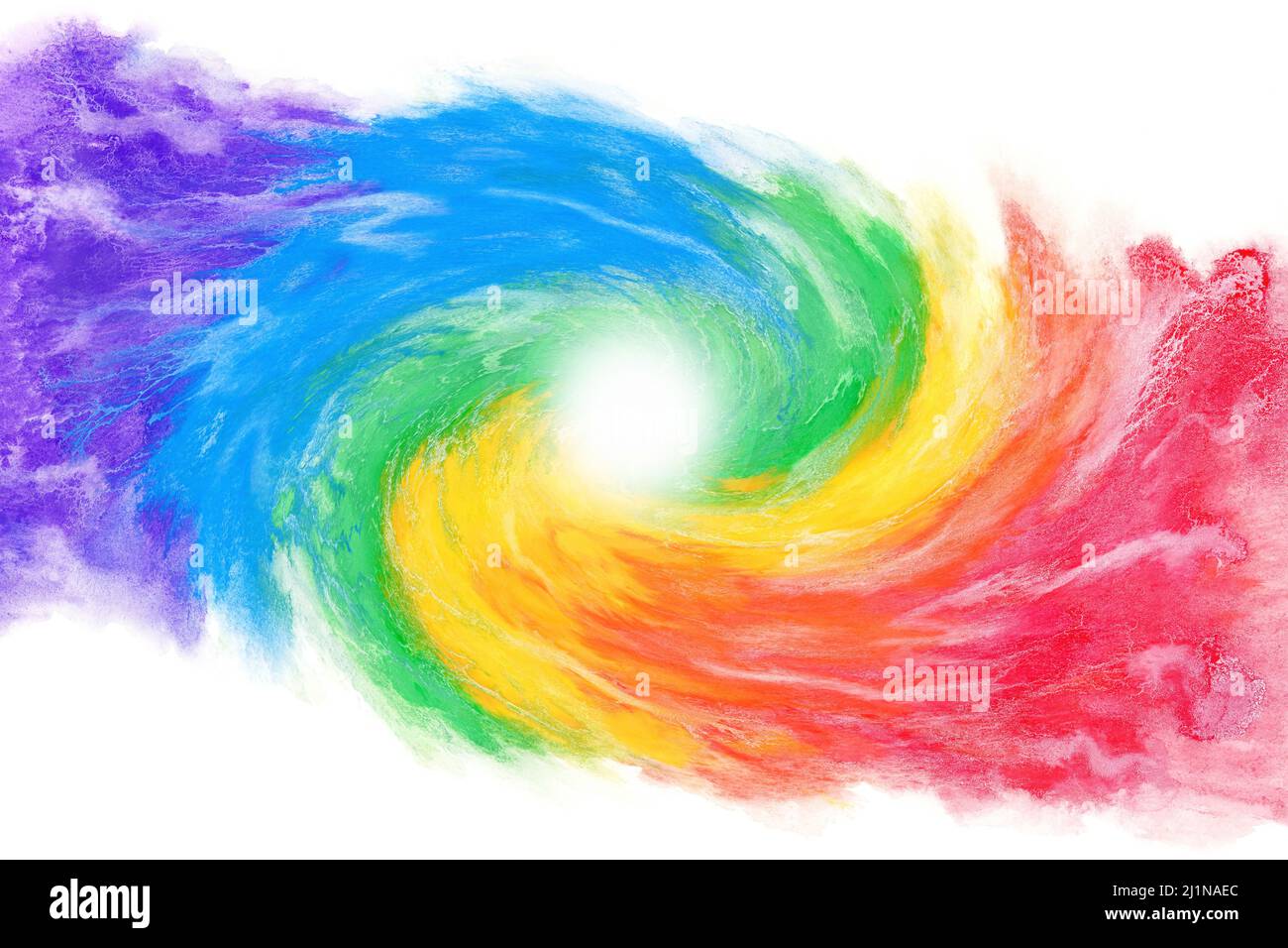 abstract rainbow color swirl, watercolor texture background, wave ...