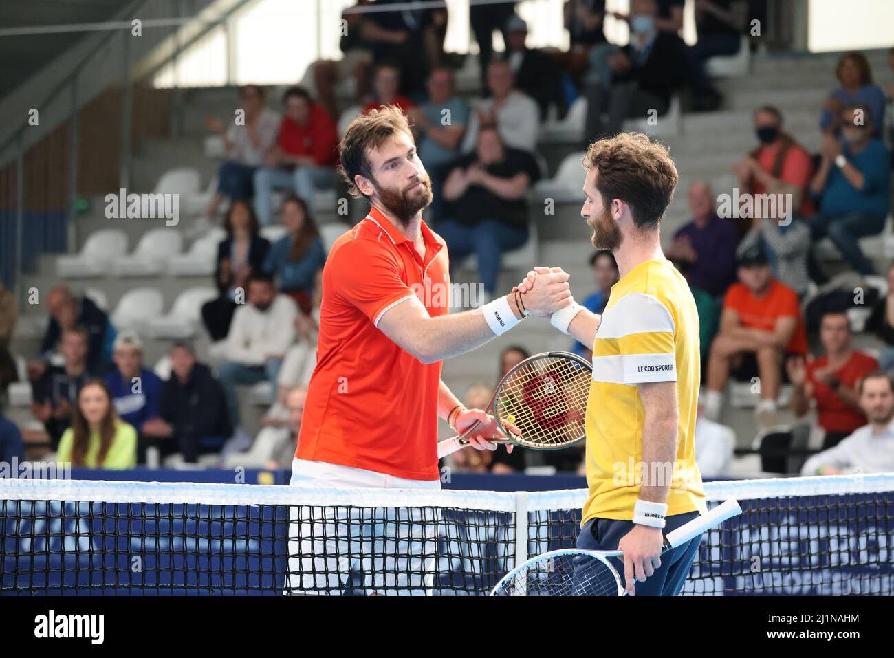 Quentin Halys and Constant Lestienne during the Play In Challenger 2022 ...