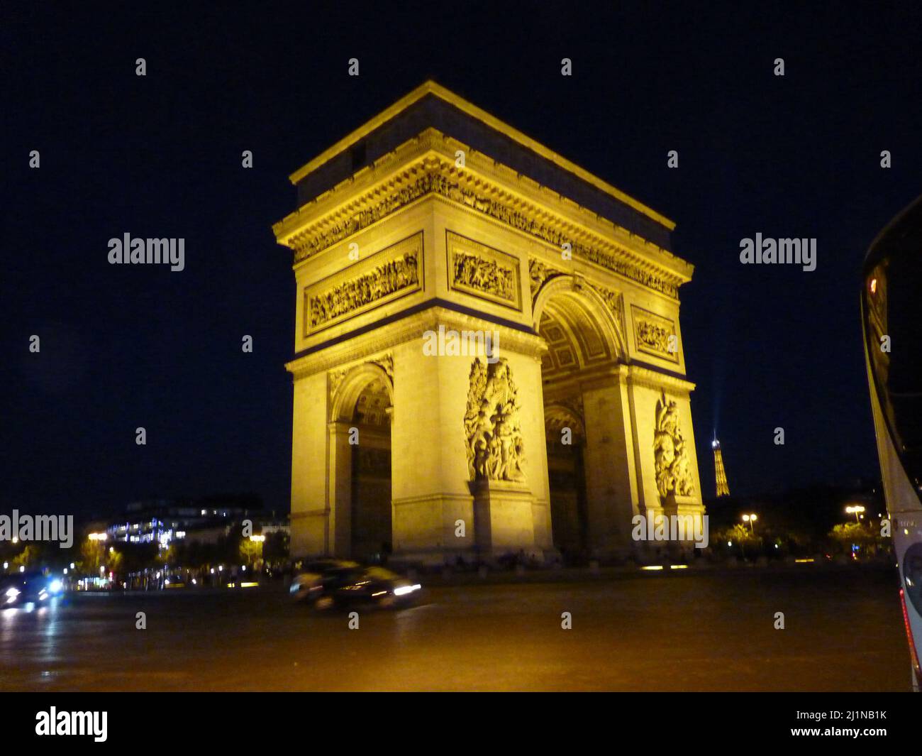 Paris with its iconic buildings and representative objects, Disneyland ...