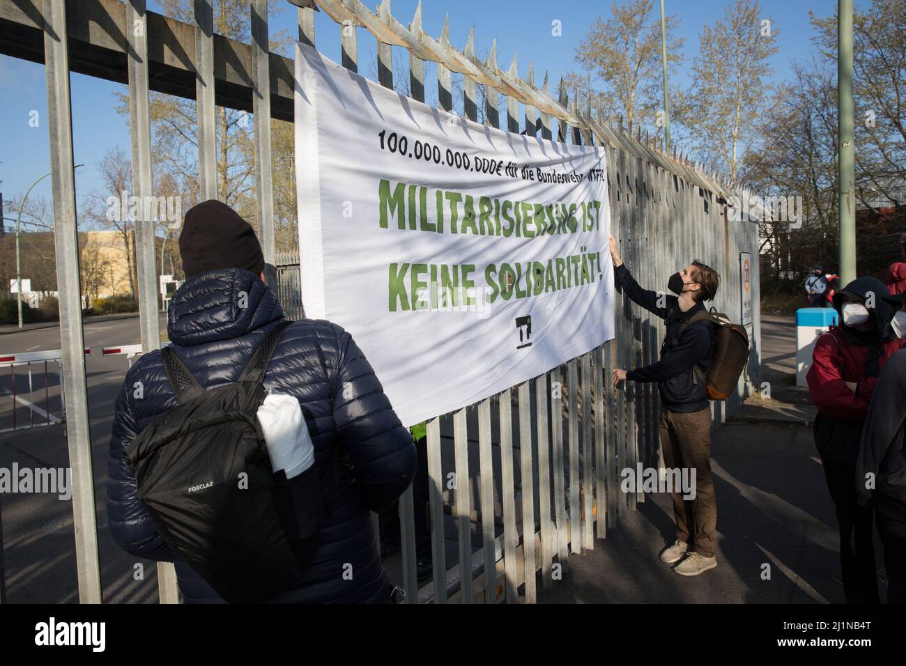 Berlin, Germany. 27th Mar, 2022. On Sunday, March 27, 2022, activists ...