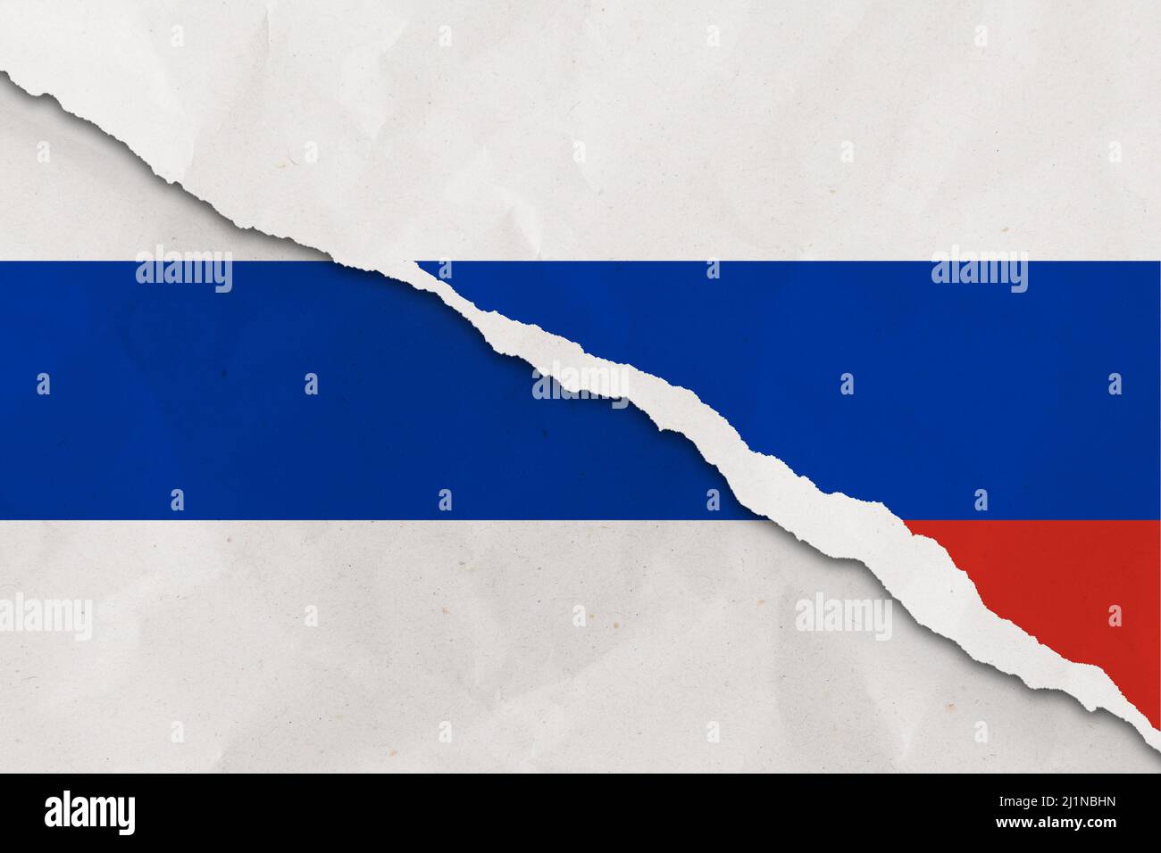 Russia flag and new Russia flag ripped paper grunge background. Removed ...