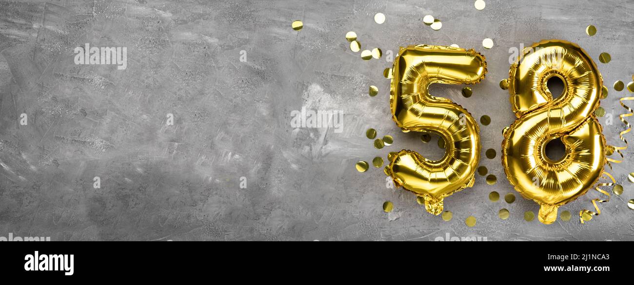 Balloon number 58 hi-res stock photography and images - Alamy