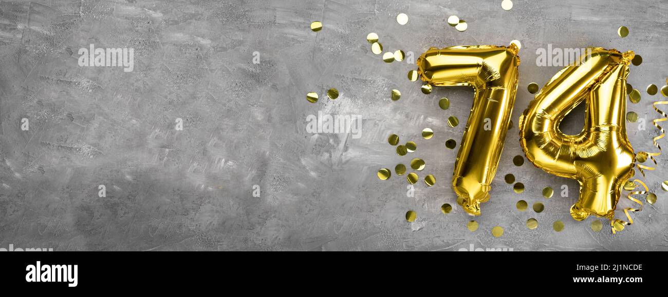 Balloon number 74 hi-res stock photography and images - Alamy