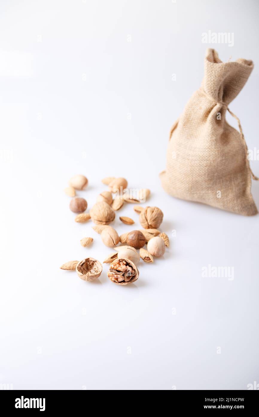 Mixed nuts bag hi-res stock photography and images - Alamy