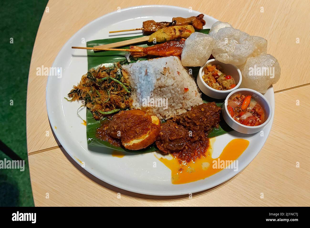 Nasi Bali Rice, Mix Bali Rice, Jakarta, Indonesia Stock Photo - Alamy