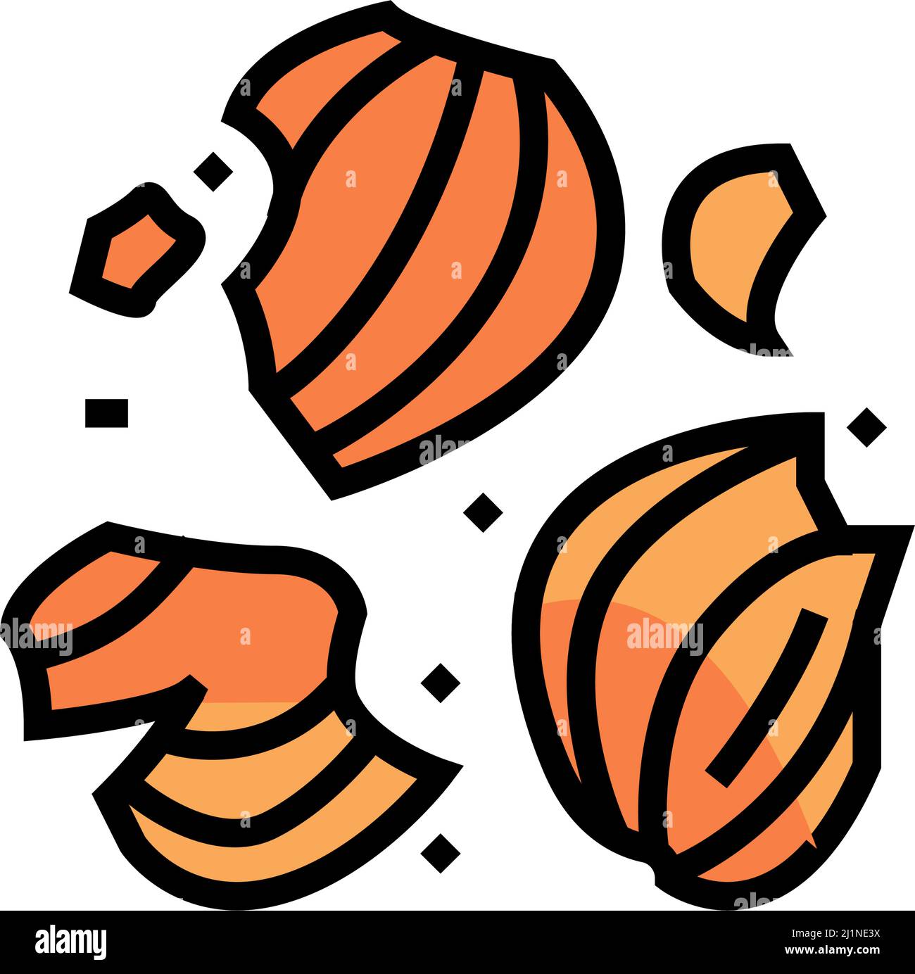 peel of onion color icon vector illustration Stock Vector Image & Art ...