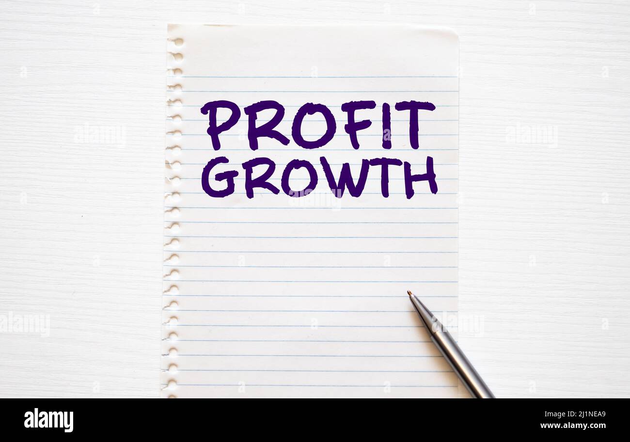 Text sign showing hand written words Profit sharing Stock Photo - Alamy