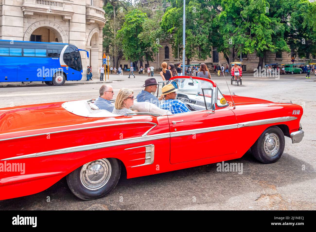 Vintage convertible tourist taxi hi-res stock photography and images ...