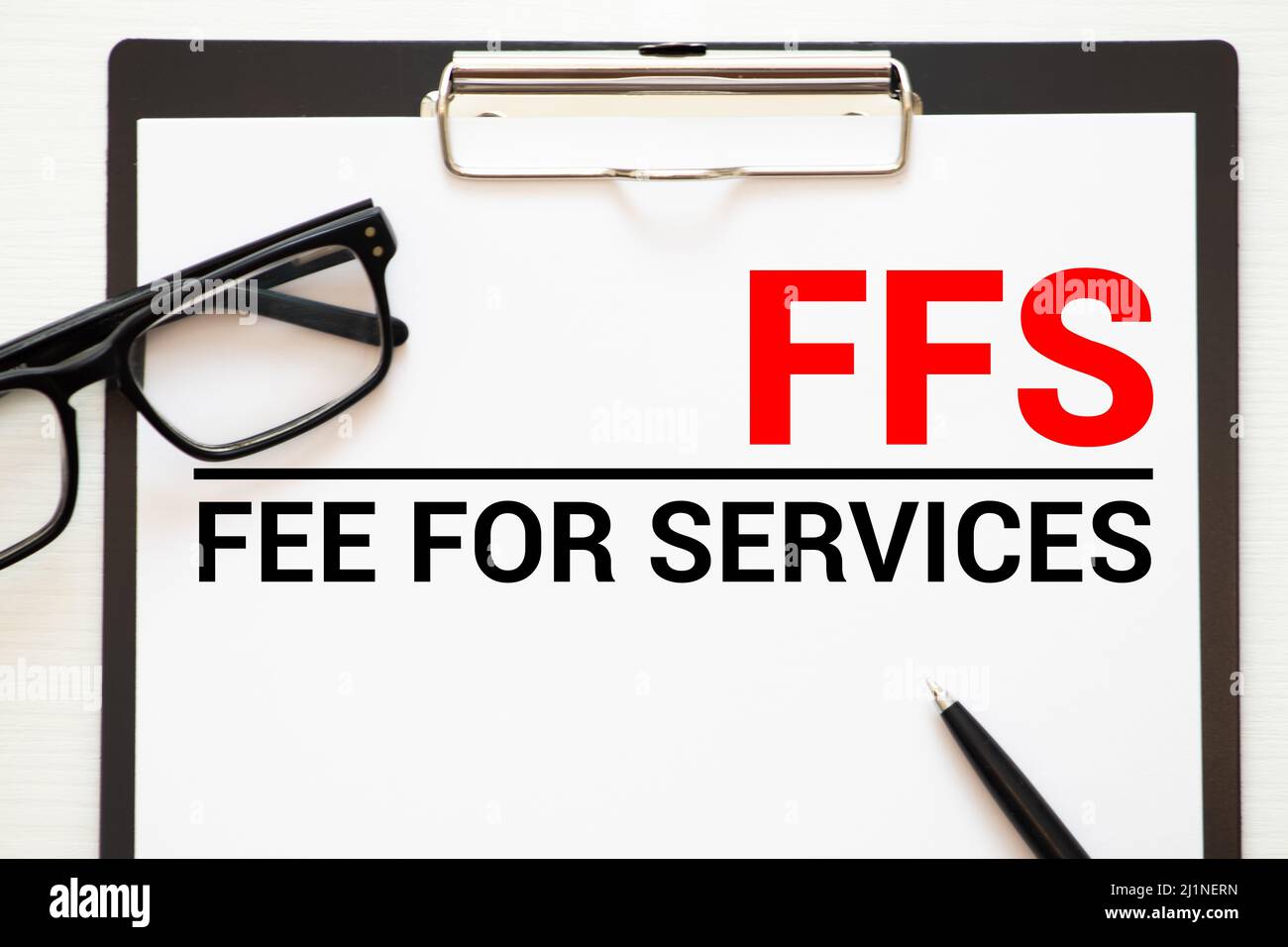 Concept image of Business Acronym FFS as Fee For Services written over ...
