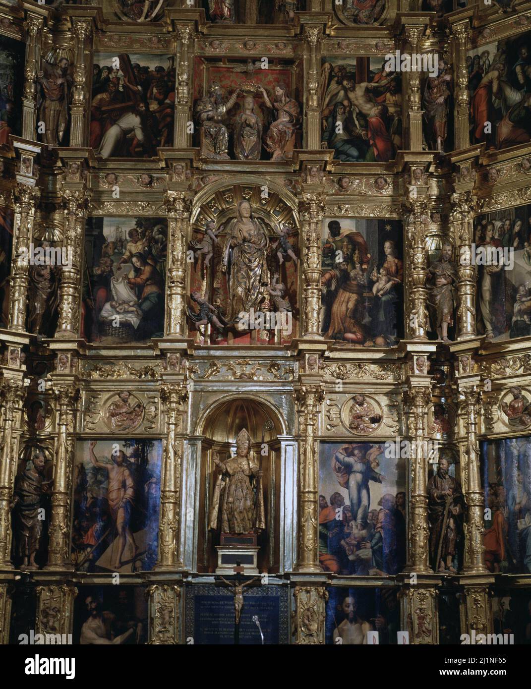 MORALES , LUIS. PINTOR ESPAÑOL . BADAJOZ 1510 - 1576. RETABLO MAYOR DE ...