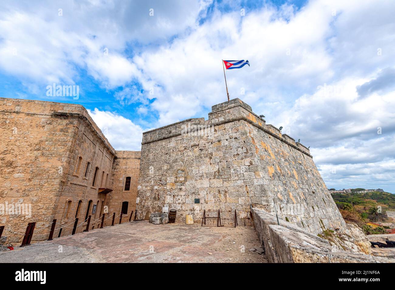 Stonewall in El Morro Fort Castle, Old Havana, Cuba, 2017 Stock Photo ...