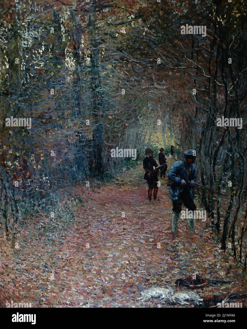 MONET , CLAUDE. PINTOR FRANCES . 1840 - 1926. " CAZADORES Stock Photo ...