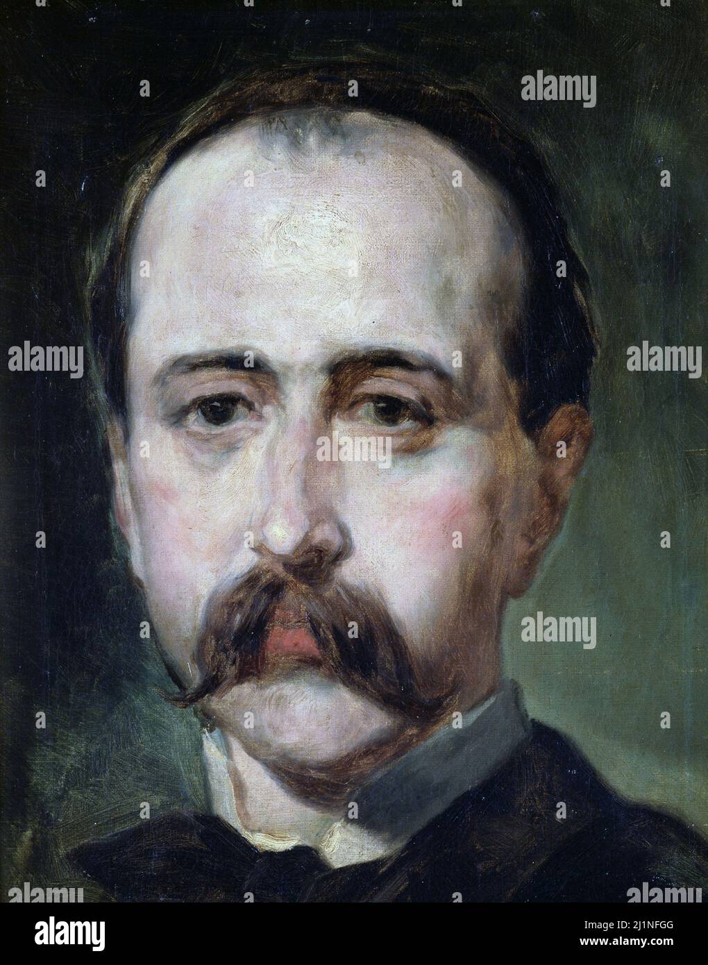 MORET , SEGISMUNDO. POLITICO ESPAÑOL . CADIZ 1838 - 1913. OLEO DE F ...