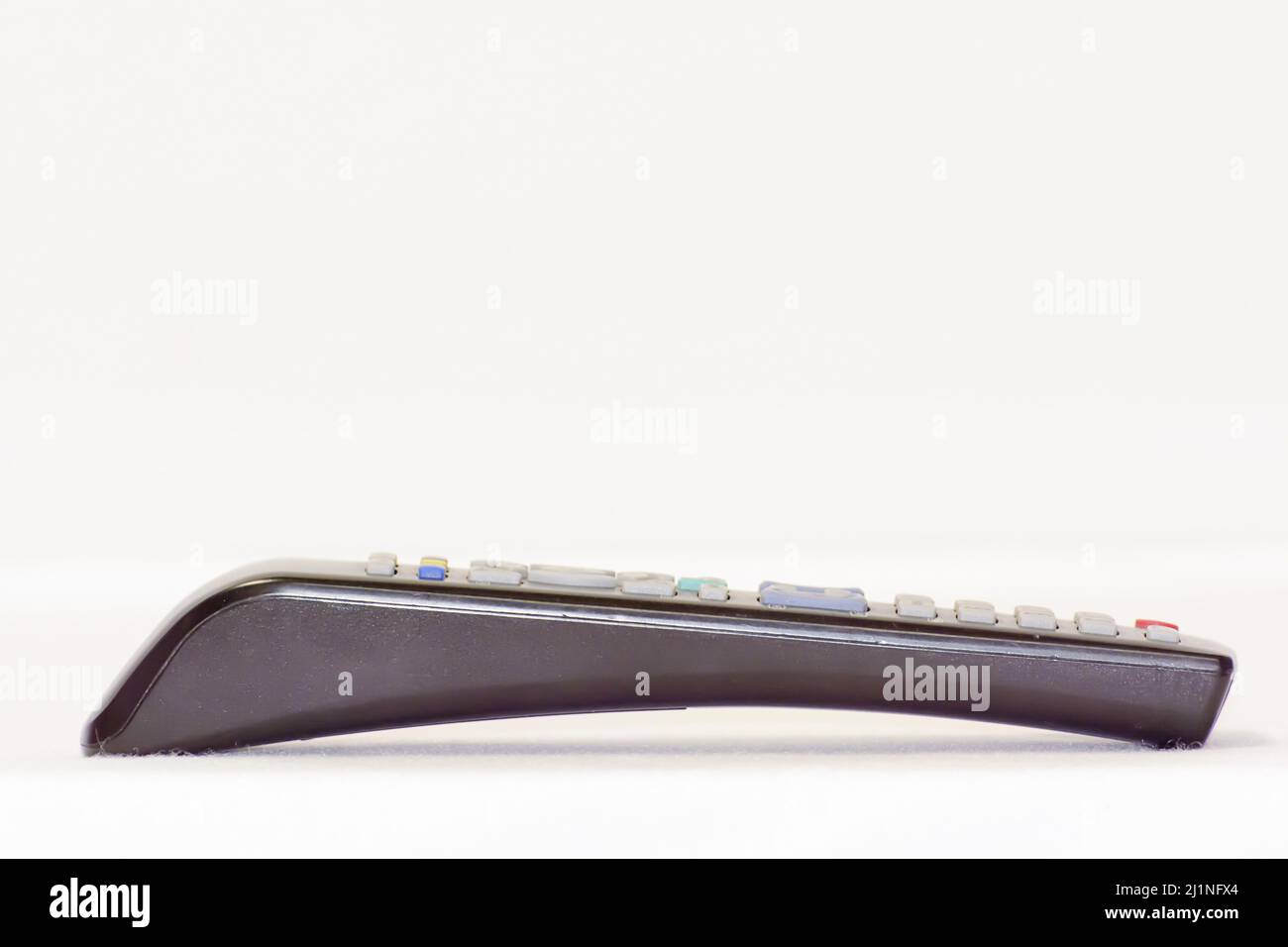 An lcd tv remote control isolated on a white background Stock Photo - Alamy