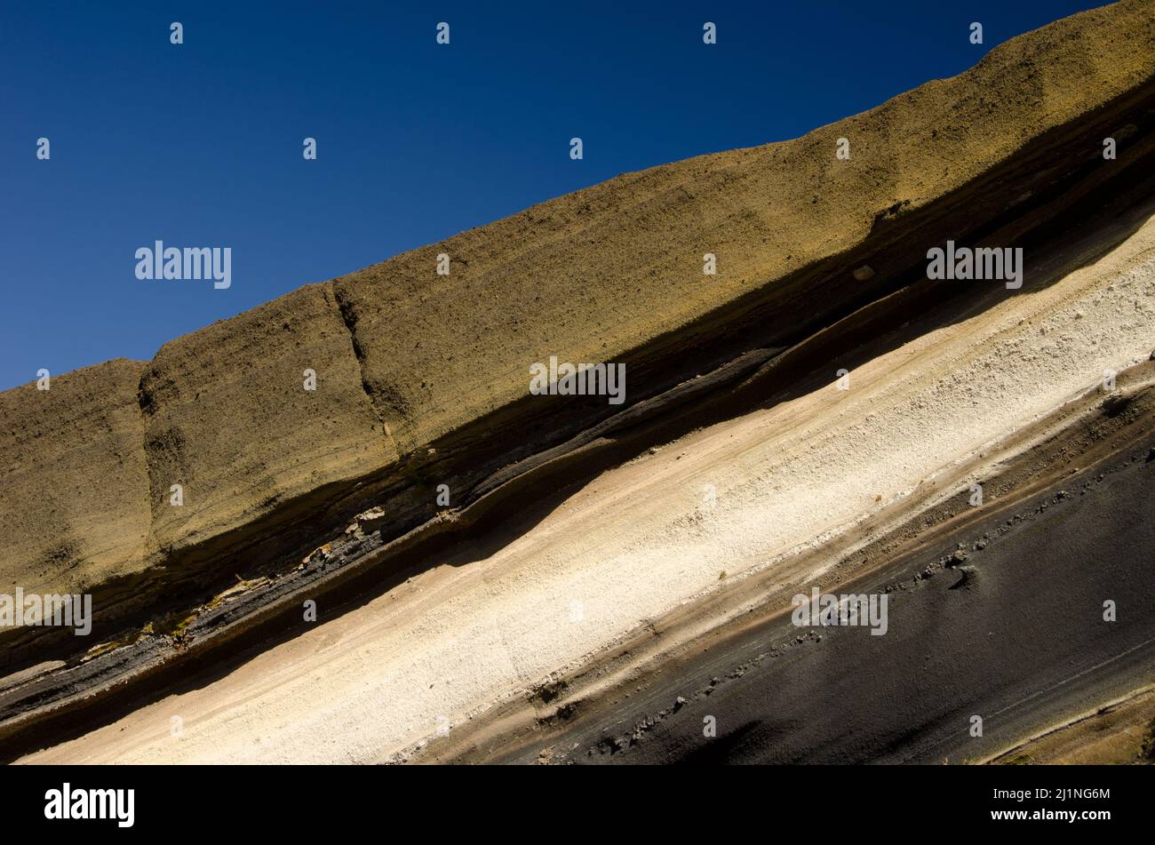 Strata layers different colours hi-res stock photography and images - Alamy