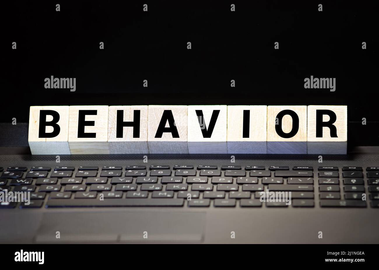 BEHAVIOR word made with building blocks, concept Stock Photo - Alamy