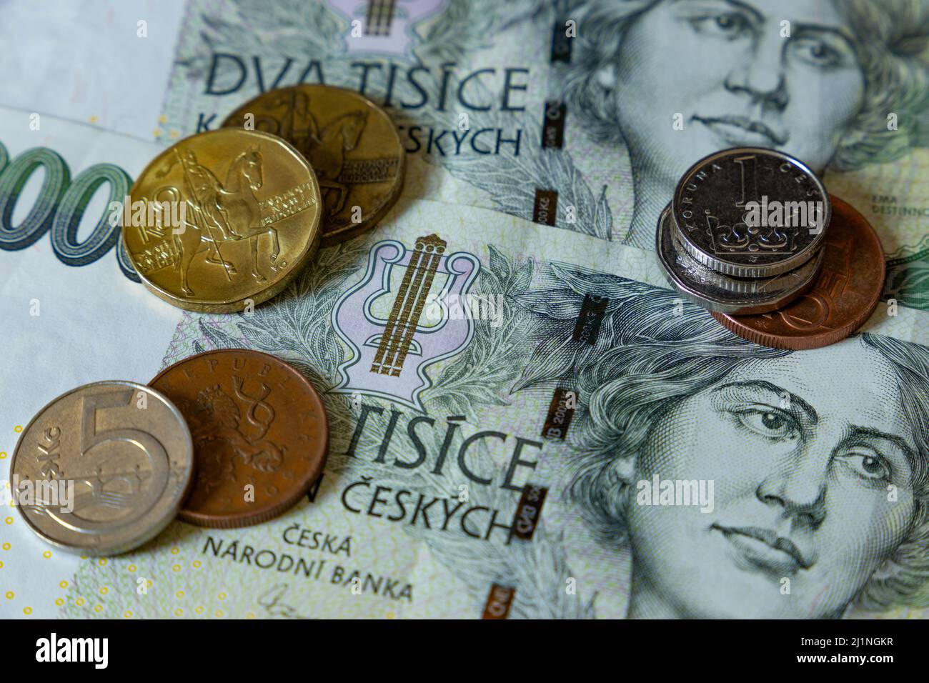 Czech coins banknotes hi-res stock photography and images - Alamy